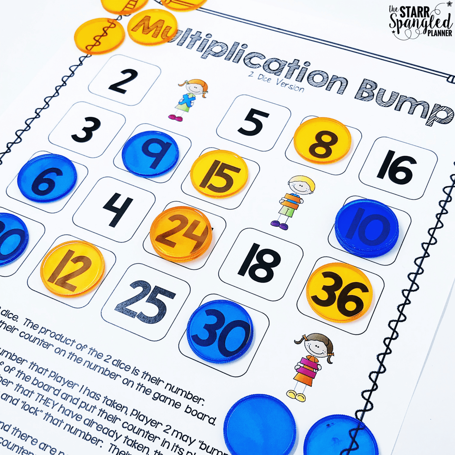 10 Multiplication Math Center Games & Activities