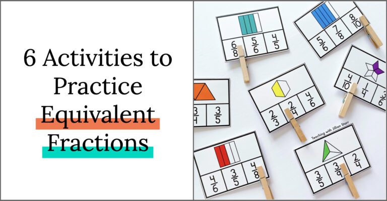 6 Activities to Practice Equivalent Fractions in Third Grade