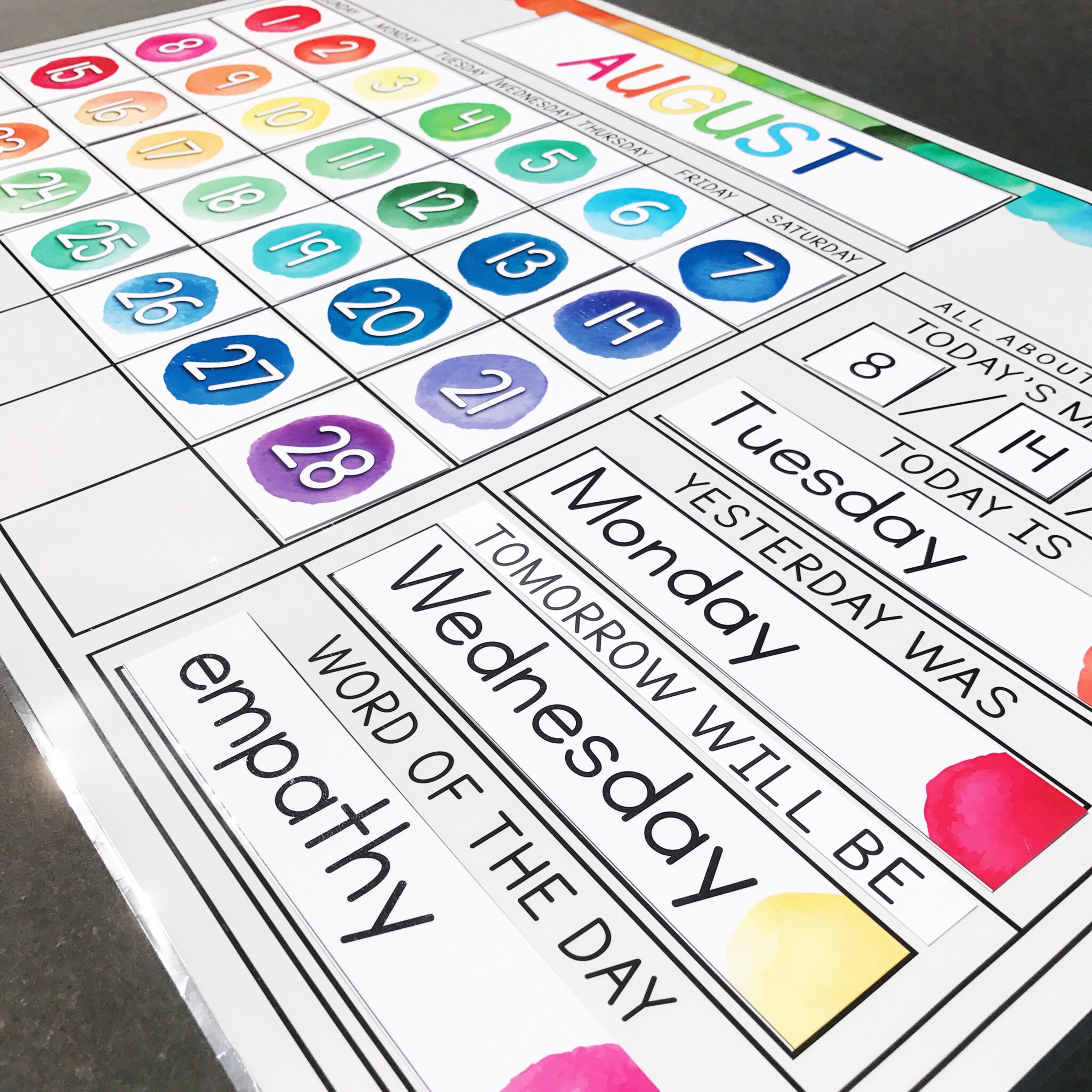How I Use My Calendar to Support My Morning Math Routine