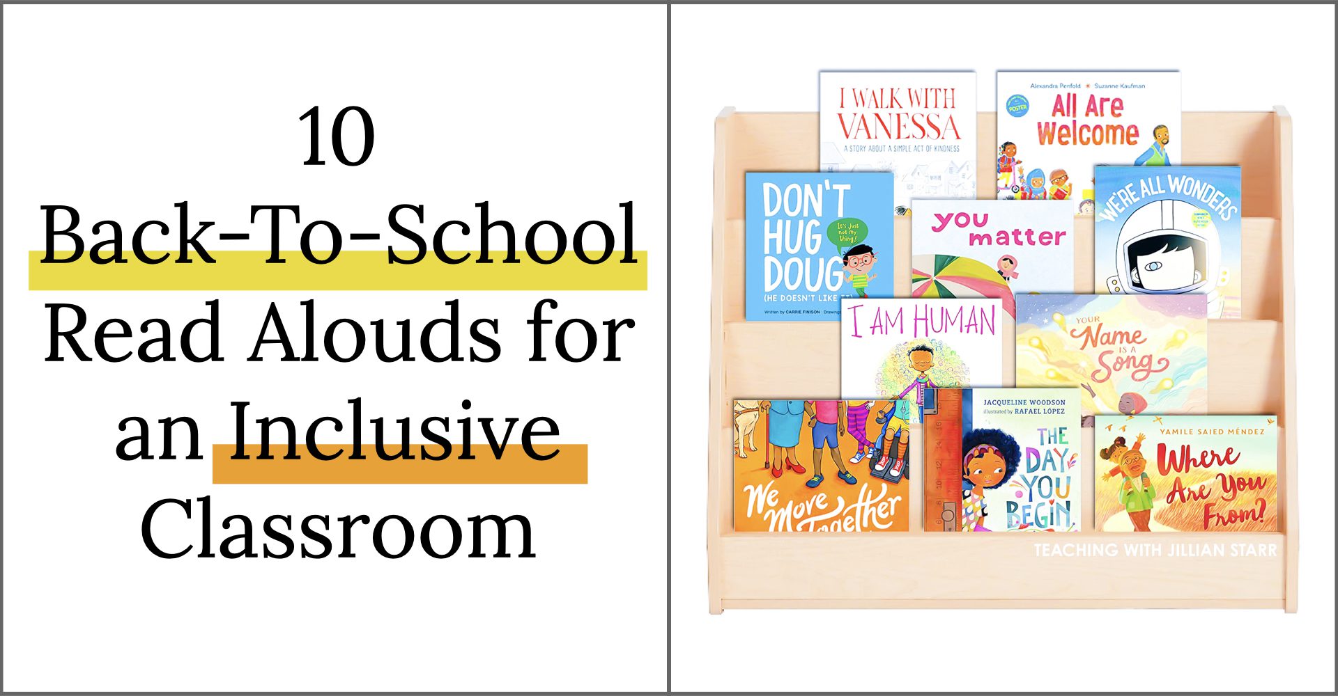 10 Back-To-School Read Alouds for an Inclusive Classroom