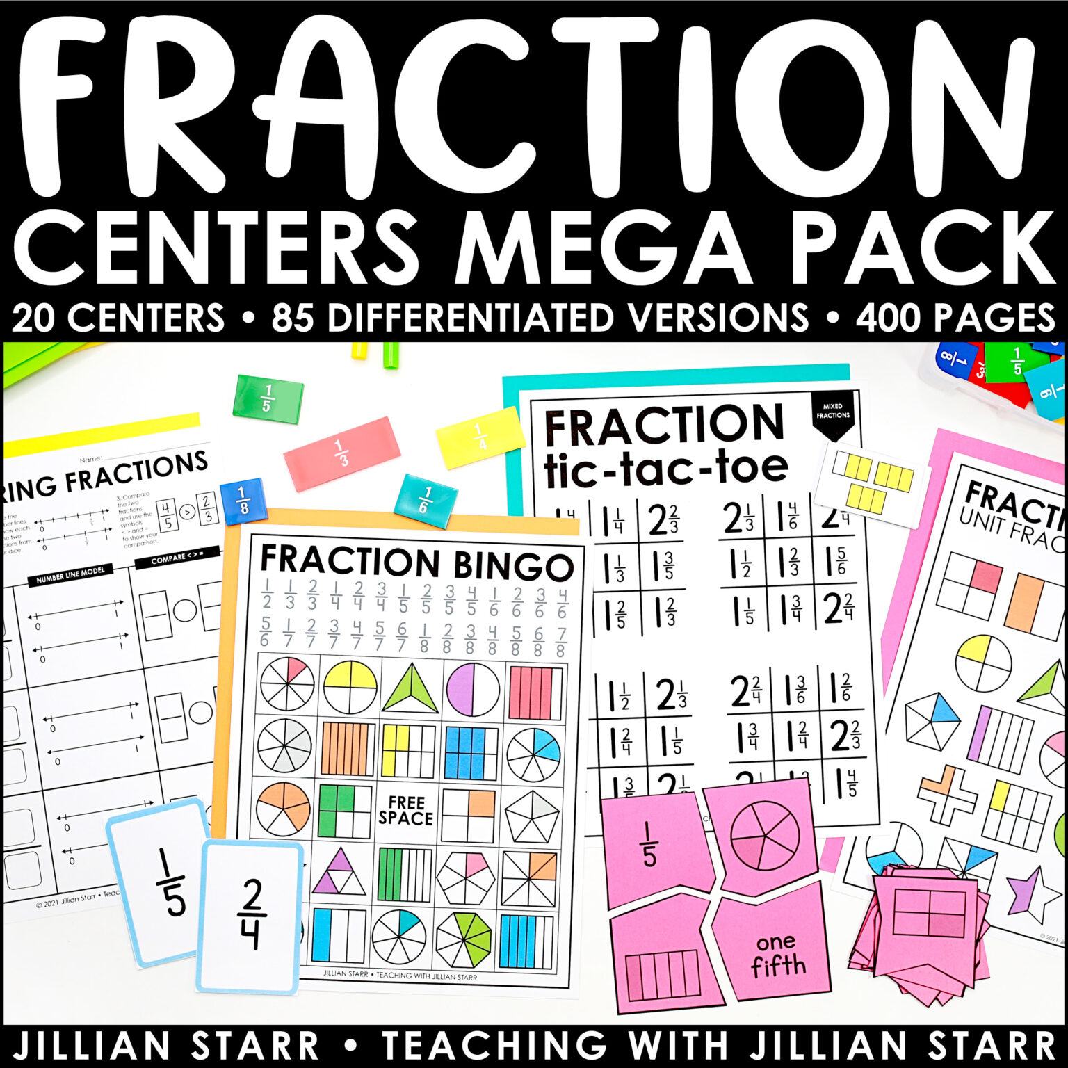 Improper Fraction Activities and Games - Teaching with Jillian Starr