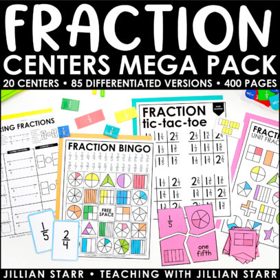 Improper Fraction Activities and Games - Teaching with Jillian Starr