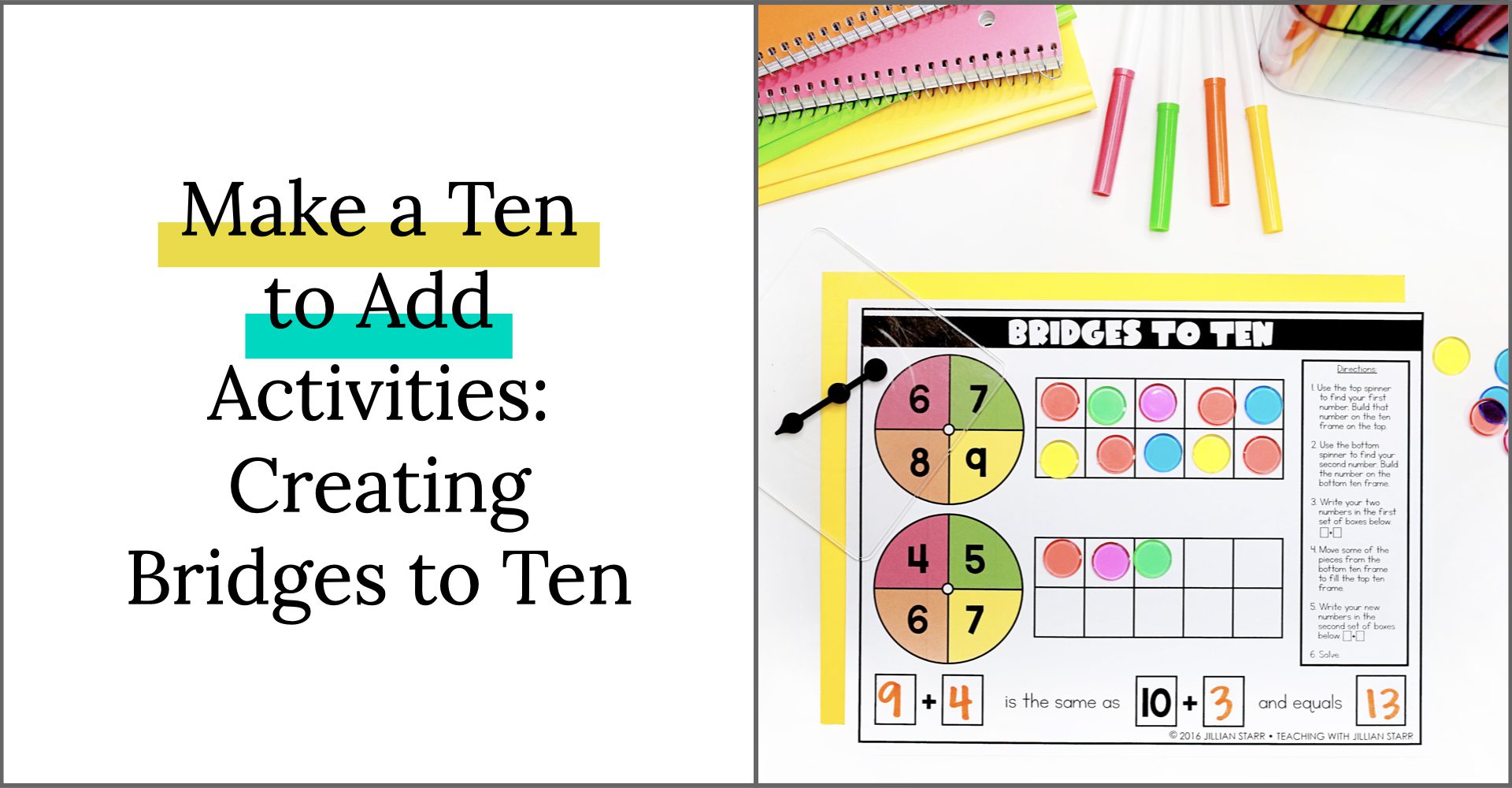 Make A Ten To Add Activities Creating Bridges To Ten