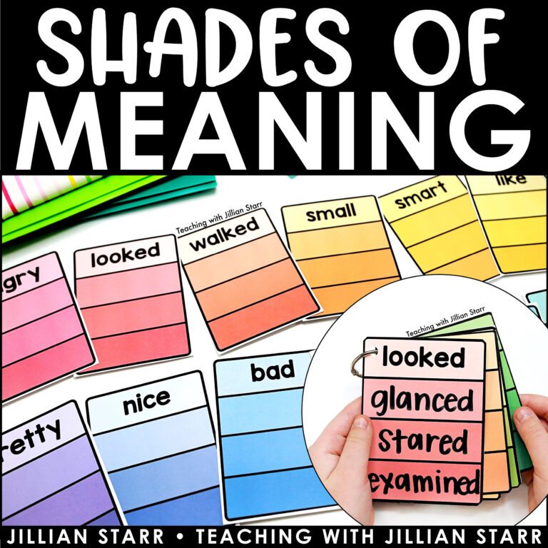 Shades of Meaning: Strengthening Student Vocabulary and Word Choice