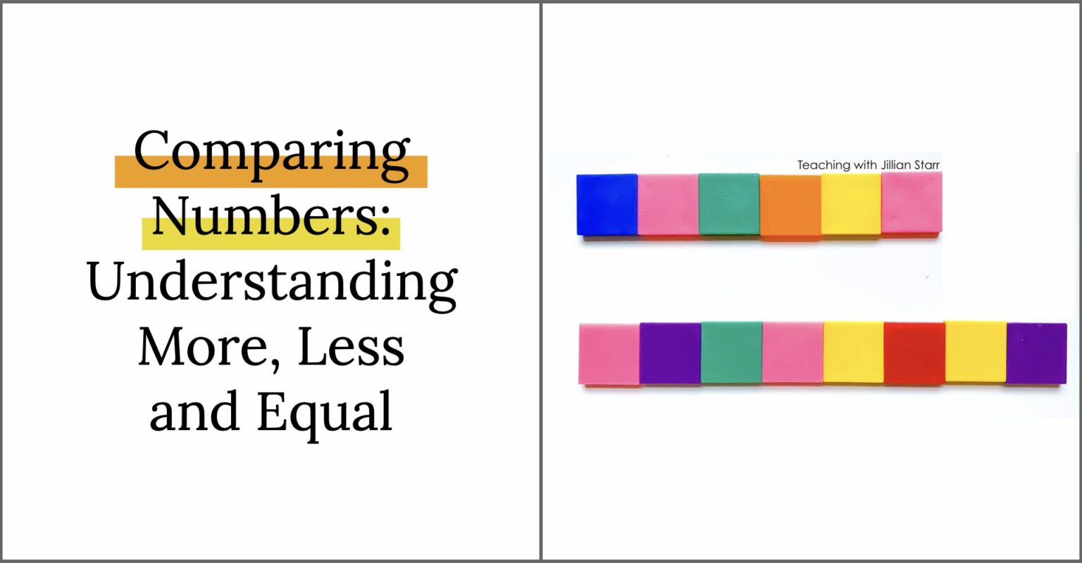 Comparing Numbers Understanding More Less And Equal Teaching With 9391