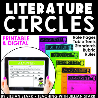How I Introduce Literature Circles (Book Clubs) - Teaching with Jillian ...